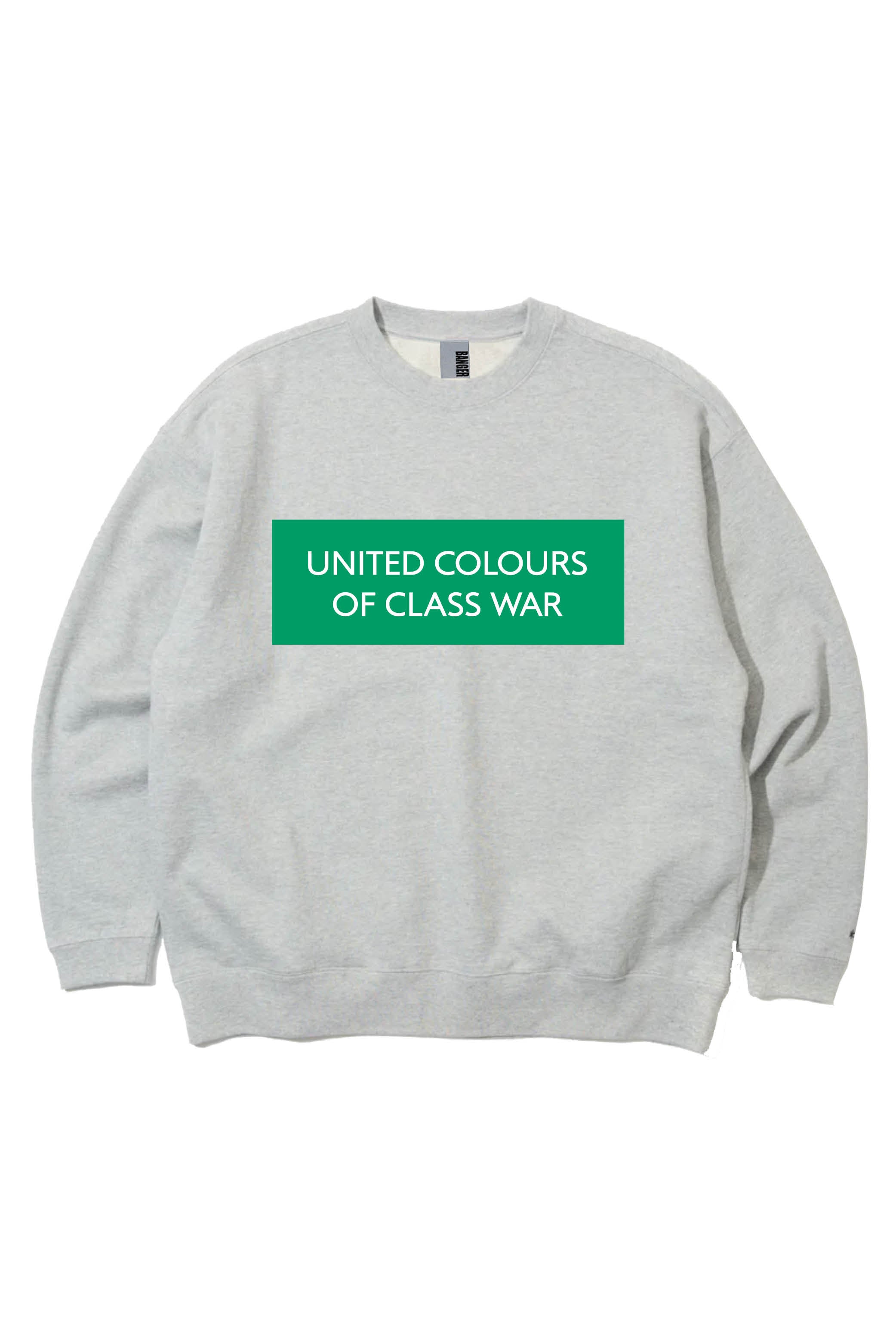 UNITED COLOURS OF CLASS WAR JUMPER GREY